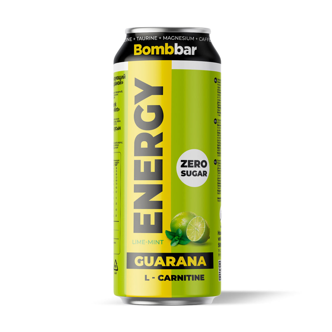 Energy Drink with L-Carnitine and Guarana 500ml – Bombbar